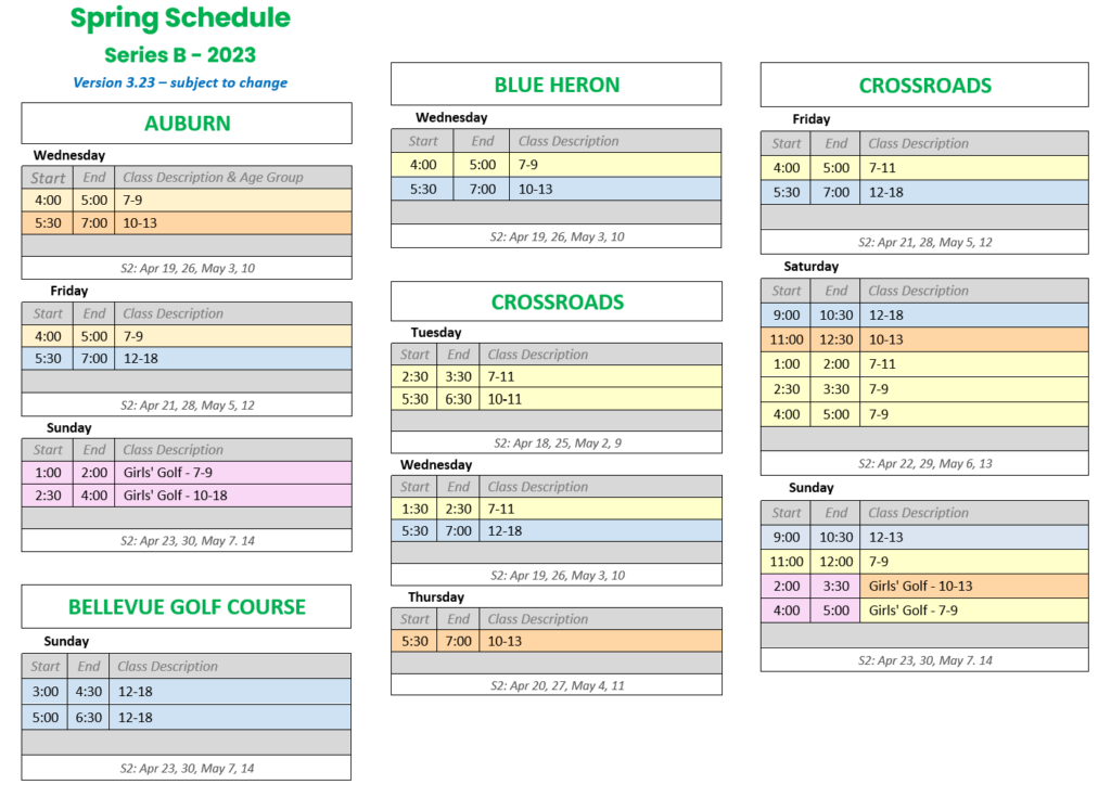 Youth Registration - First Tee - Greater Seattle